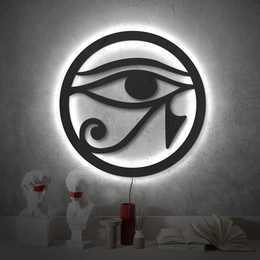 Eye of Ra Led Sign, Eye of Horus Neon Sign, Egyptian Eye Light up Sign ...