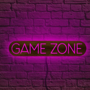 Game Zone Neon Sign, Game Room Led Sign, Gaming Zone Neon Sign, Gamer ...
