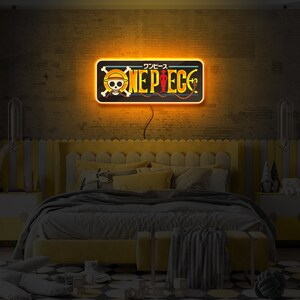 One Piece Neon Light Sign, One Piece Led Sign, One Piece Light Sign ...