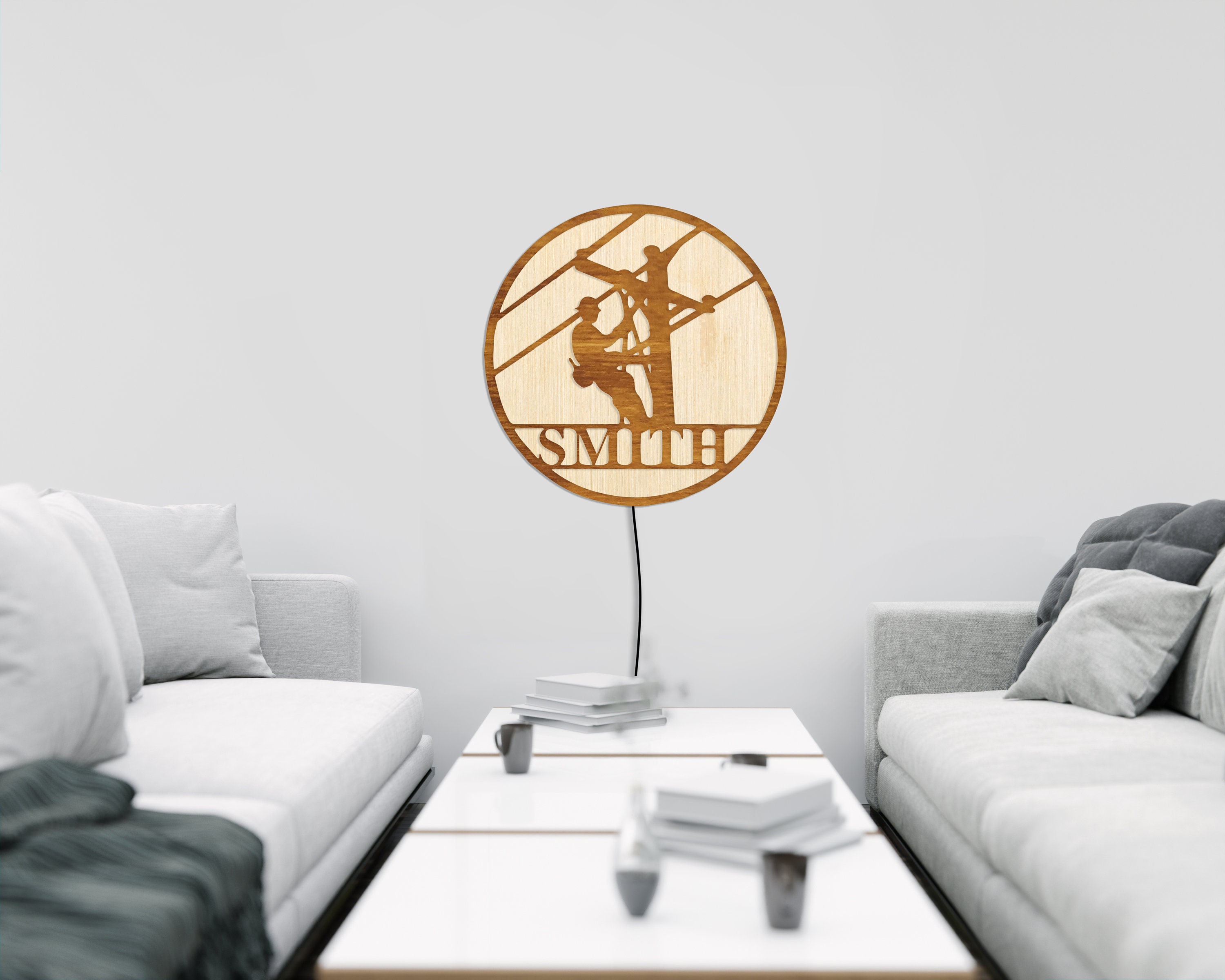 Lineman Led Sign Lineman Wall Art With LED Lights - Etsy