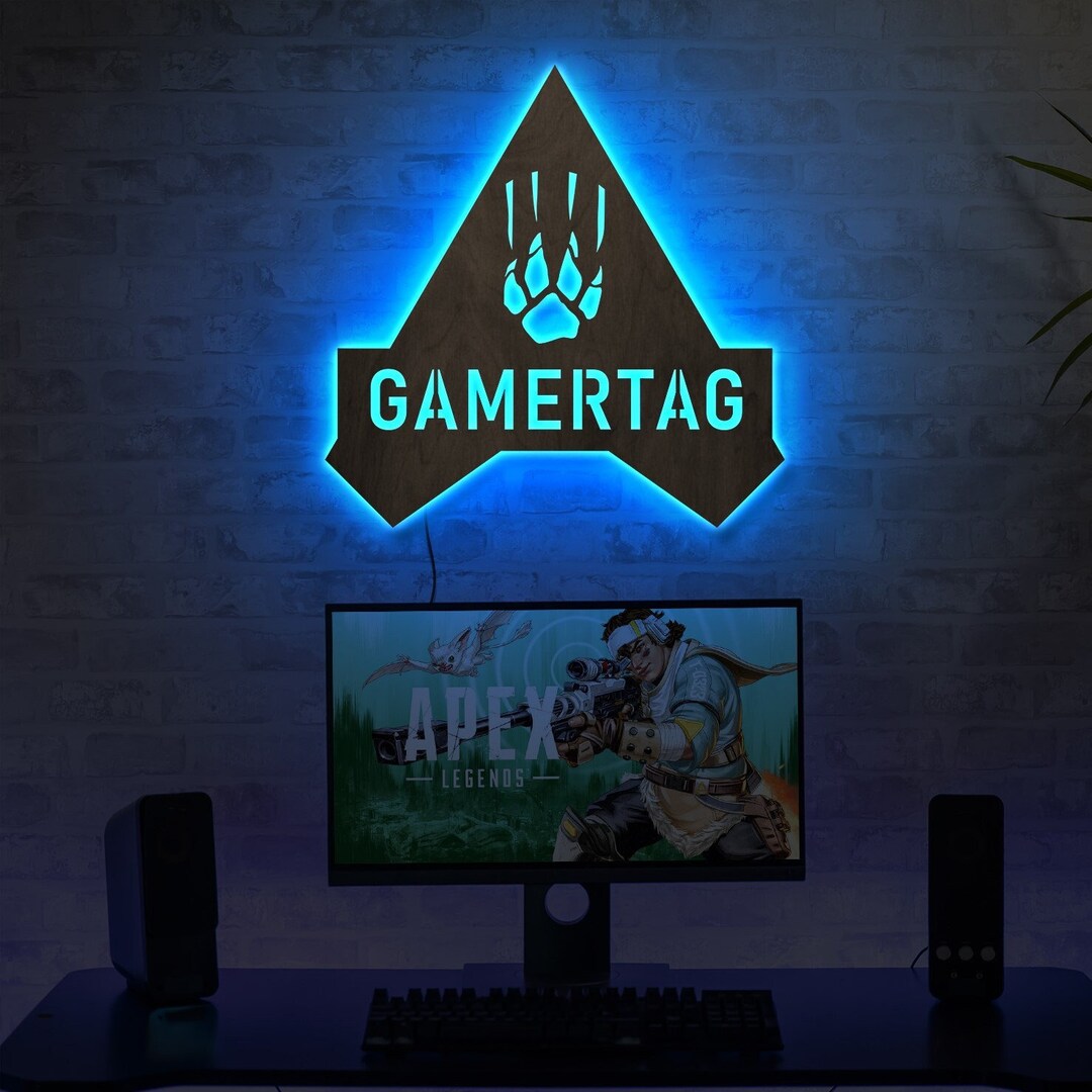 Apex Legends Led Sign, Apex Gamertag Neon Sign, Custom Apex Legends ...