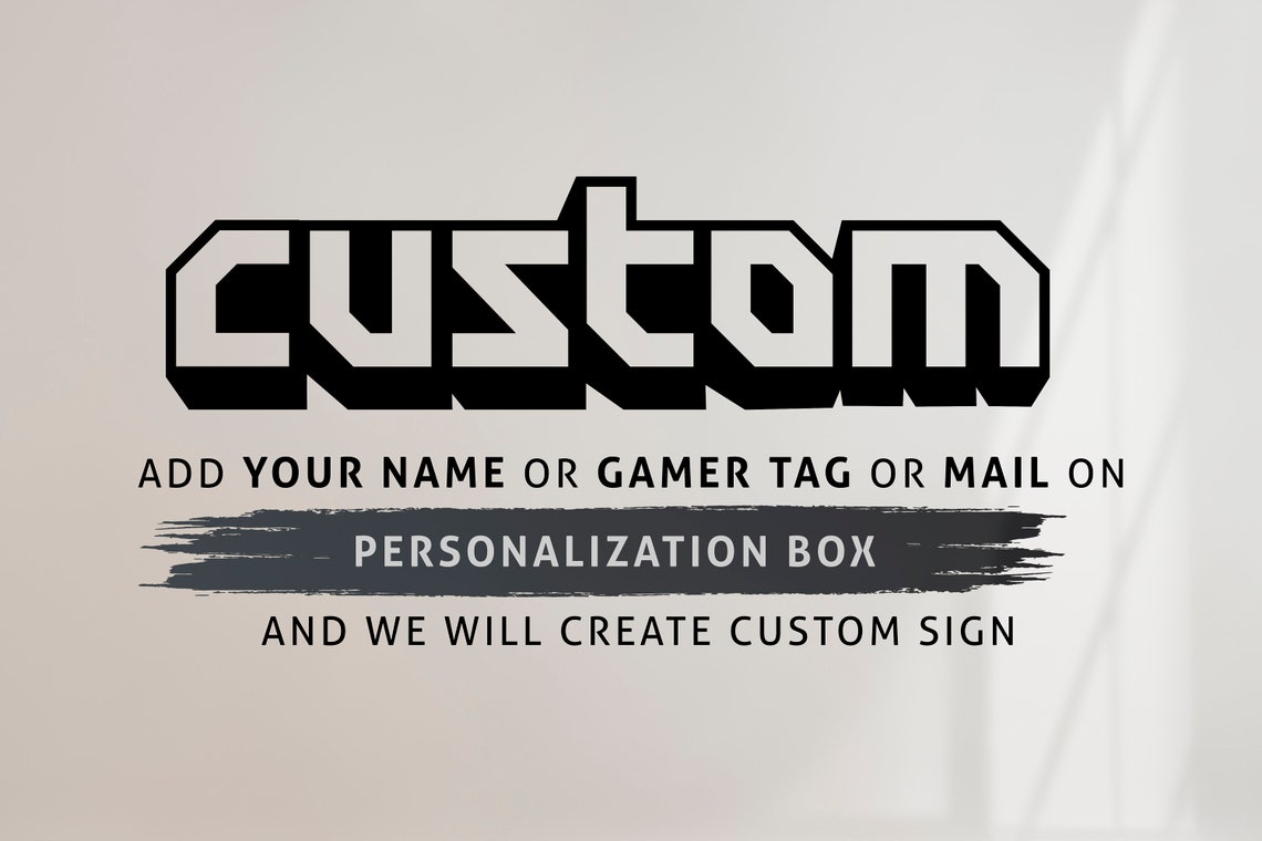 Gamer Tag Neon Sign Gamer Tag Led Sign Gamer Tag Light - Etsy