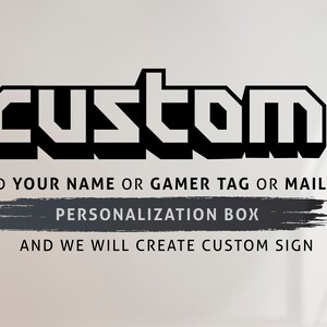 Gamer Tag Neon Sign, Gamer Tag Led Sign, Gamer Tag Light, Gamer Tag for ...