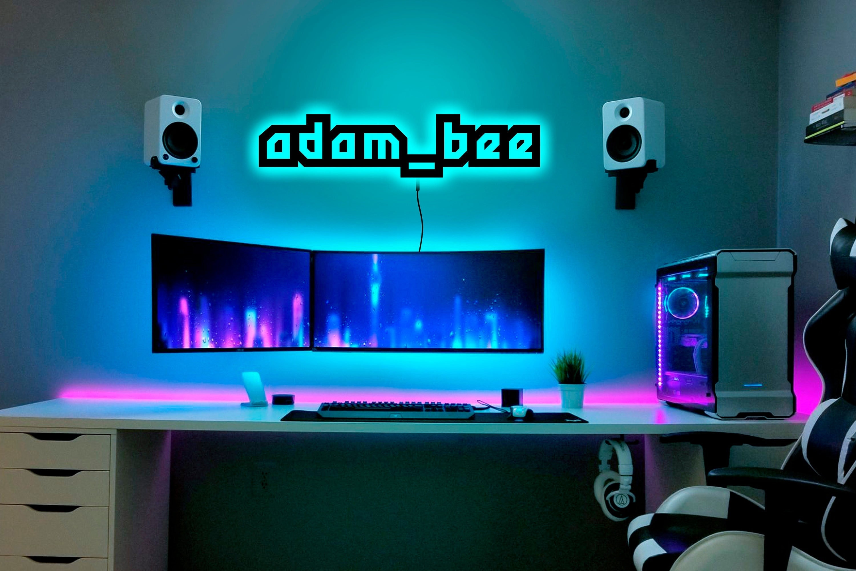 Gamer Tag Neon Sign Gamer Tag Led Sign Gamer Tag Light - Etsy