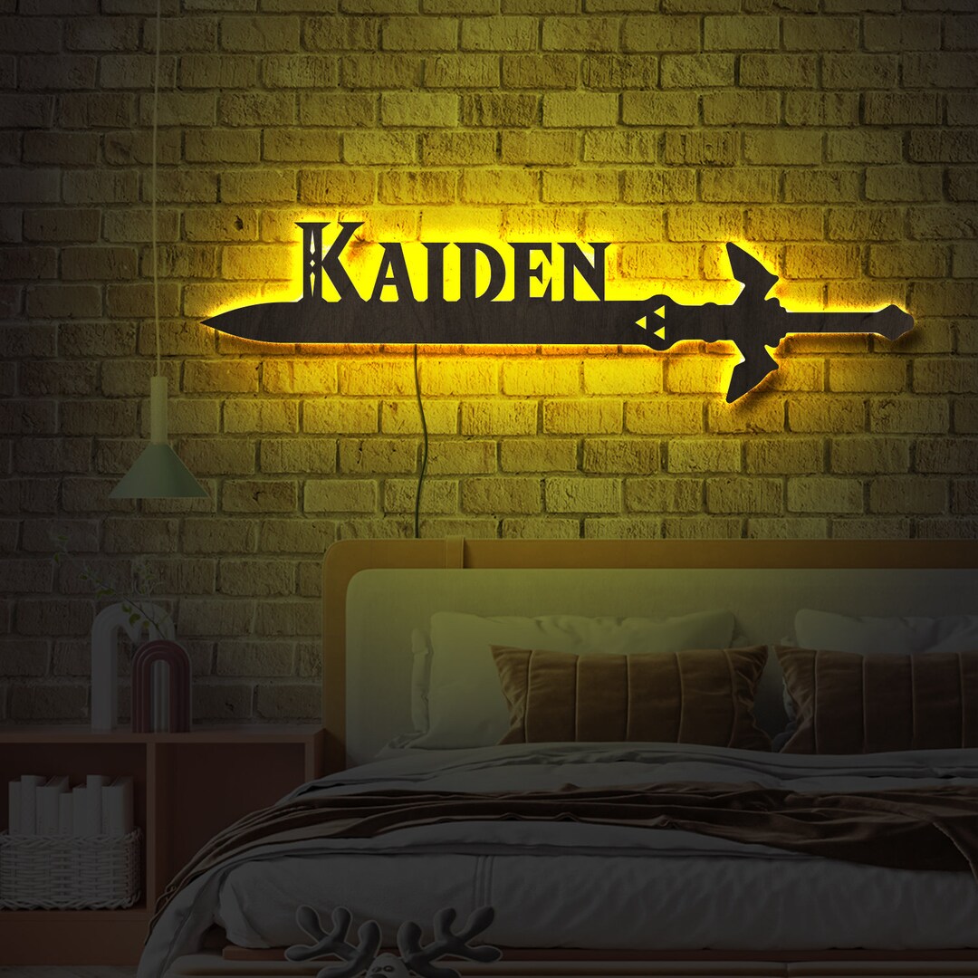 Game Sword Neon Sign, Legend of Zelda Sword, Custom Gamer Sign, Gamer ...