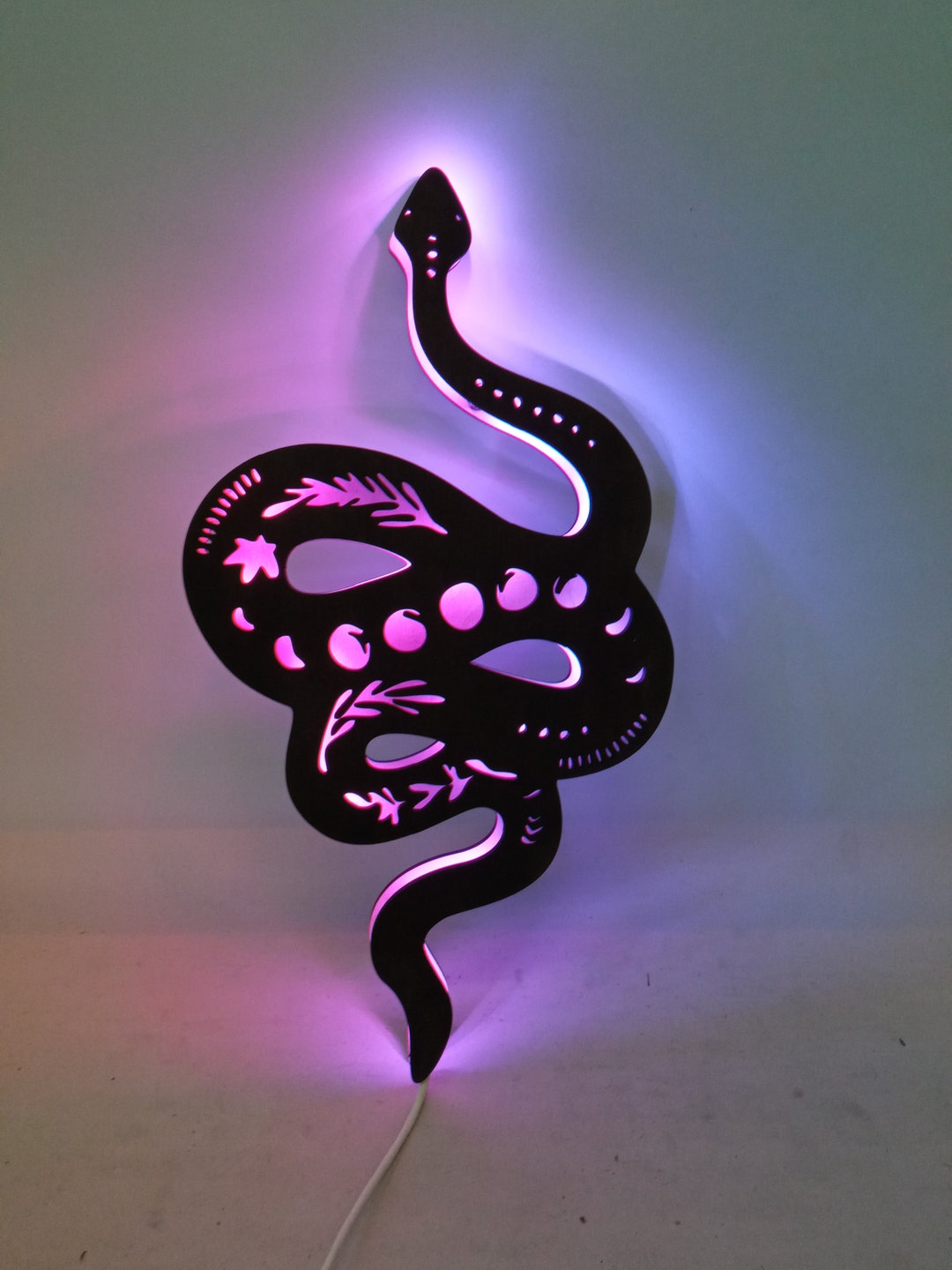 Snake Neon Light, Snake Wall Light, Snake Wall Hanging, Snake Wall Art, Snake Wall Decor, Snake ...