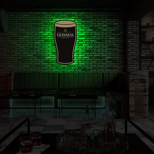 Guinness Neon Sign, Guinness Led Sign, Beer Light up Sign, Guinness ...