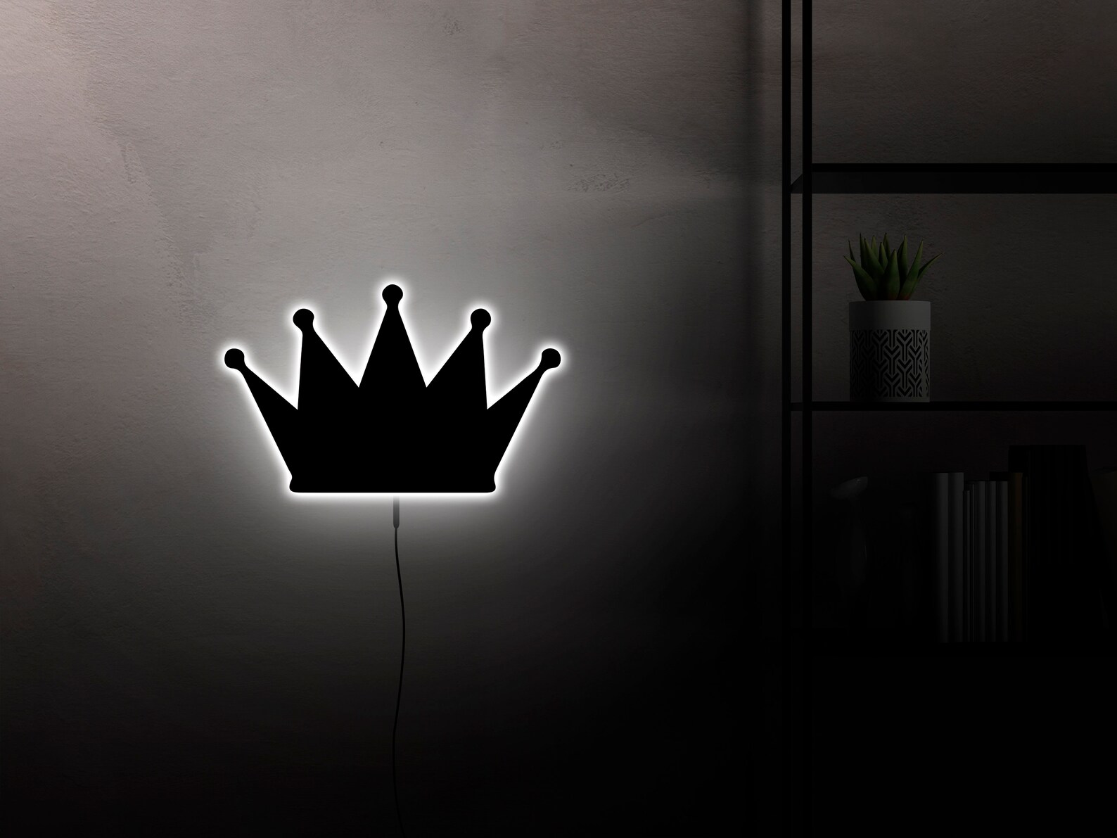Crown Led Sign Crown Neon Sign Crown Led Light Crown Night | Etsy