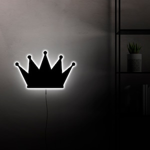 Crown Led Sign, Crown Neon Sign, Crown Led Light, Crown Night Light ...