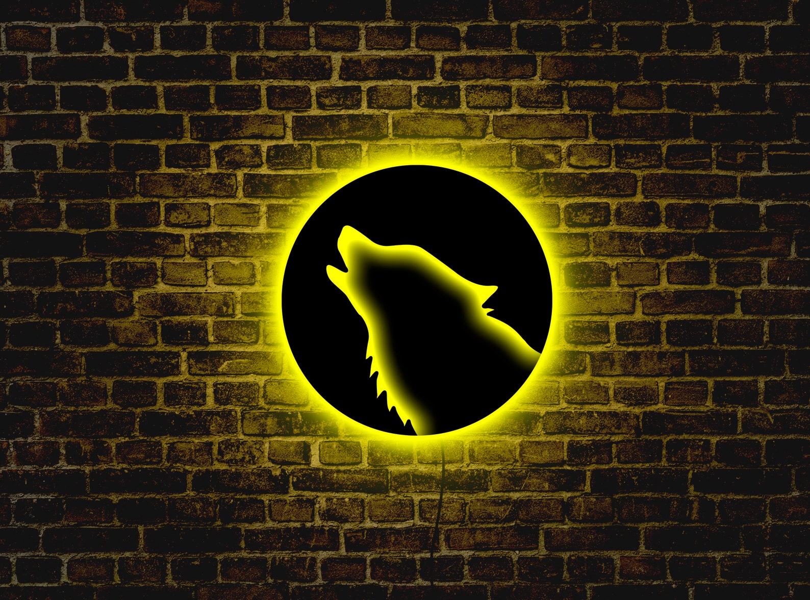 Wolf Neon Sign, Wolf Led Sign, Wolf Neon Light Sign, Wolf Wall Art With ...