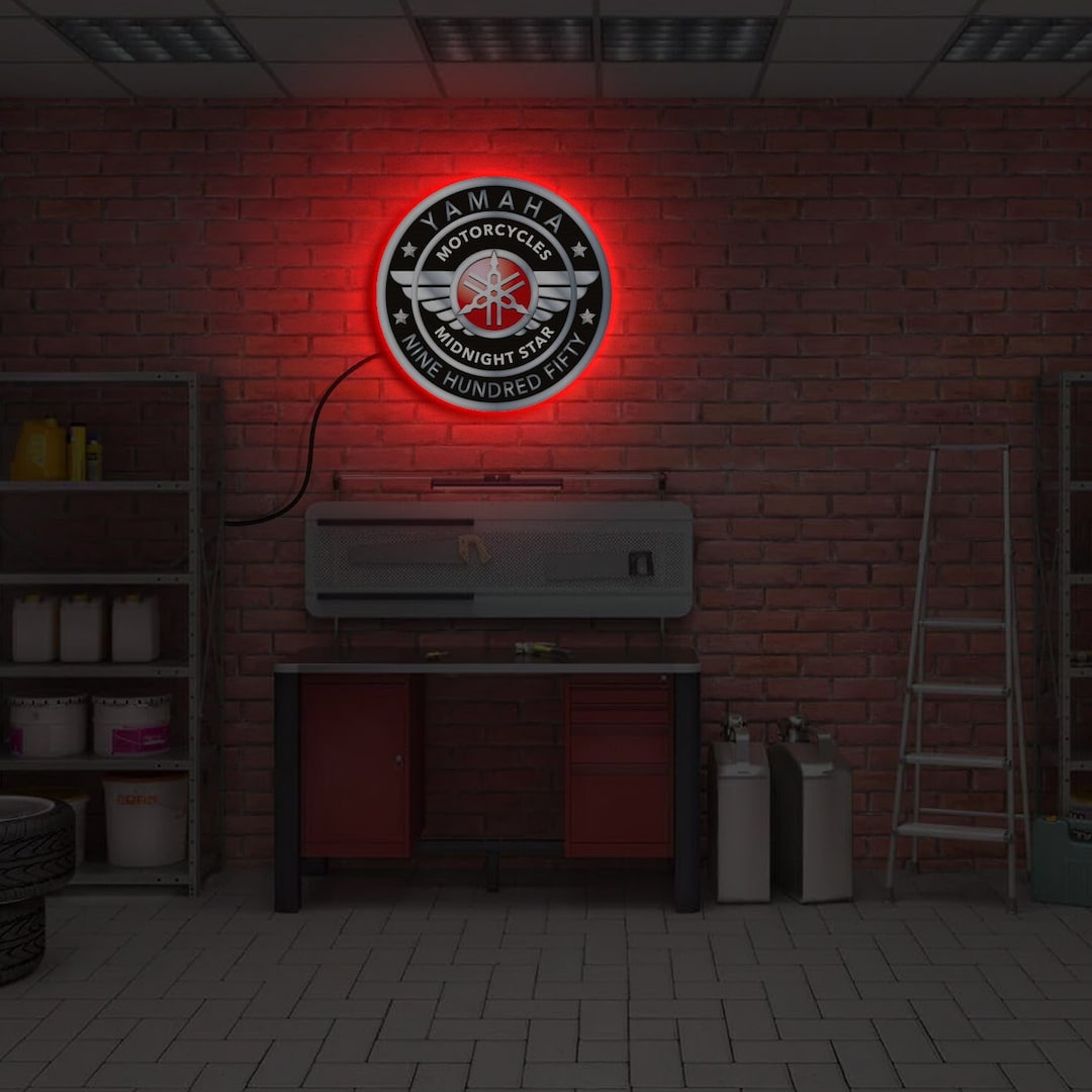 Yamaha Neon Sign, Yamaha Led Sign, Yamaha Led Light, Motorcycle Neon ...