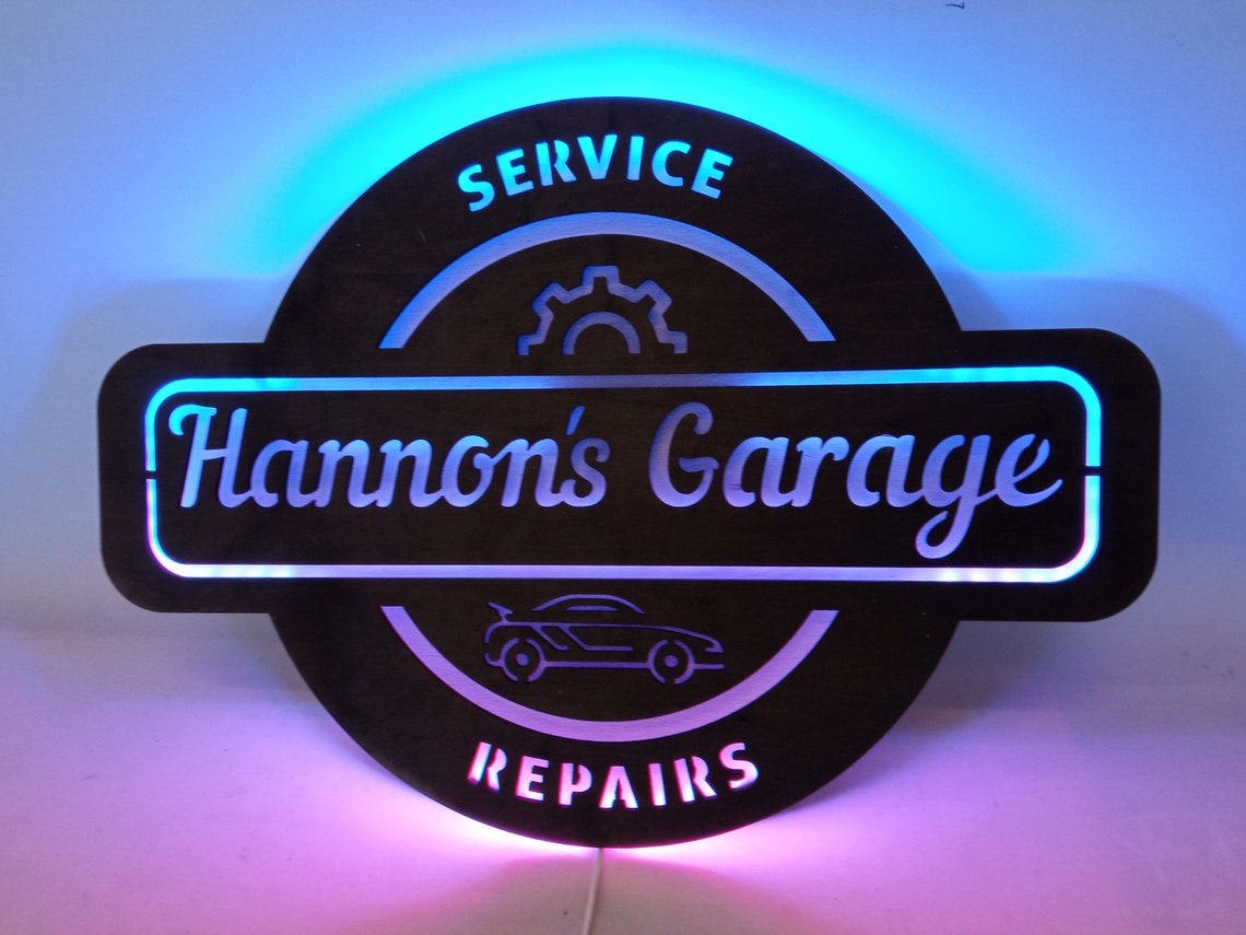 Custom Garage Neon Sign Garage Led Sign Garage Neon Light | Etsy