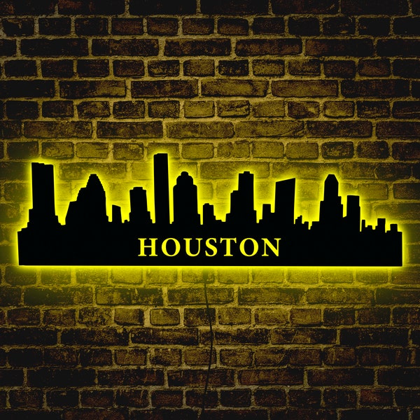 Houston Skyline - Etsy