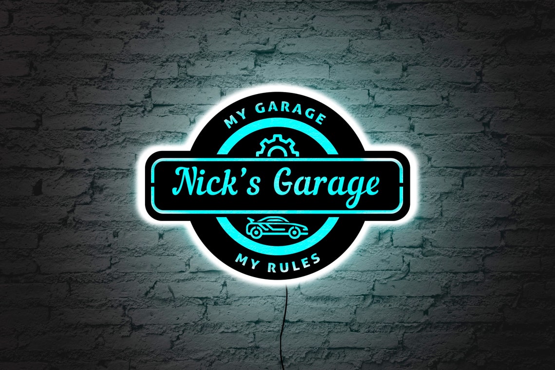 Custom Garage Neon Sign Garage Led Sign Garage Neon Light - Etsy