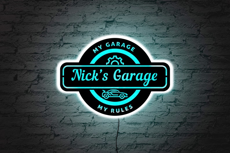 Custom Garage Neon Sign Garage Led Sign Garage Neon Light | Etsy