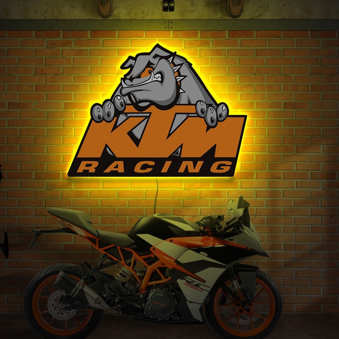 KTM Neon Light Sign, KTM Led Sign, Ktm Logo Sign, Motorcycle Neon Sign ...