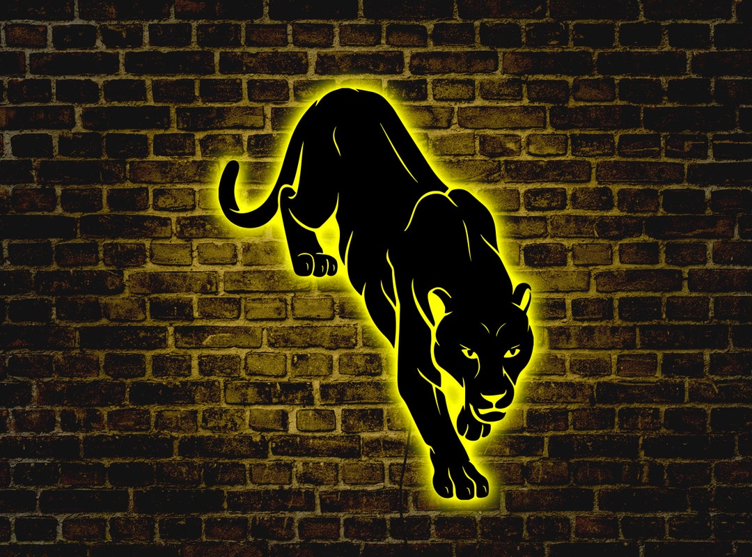 Panther Neon Sign, Animal Neon Sign, Animal Led Sign, Panther Light ...