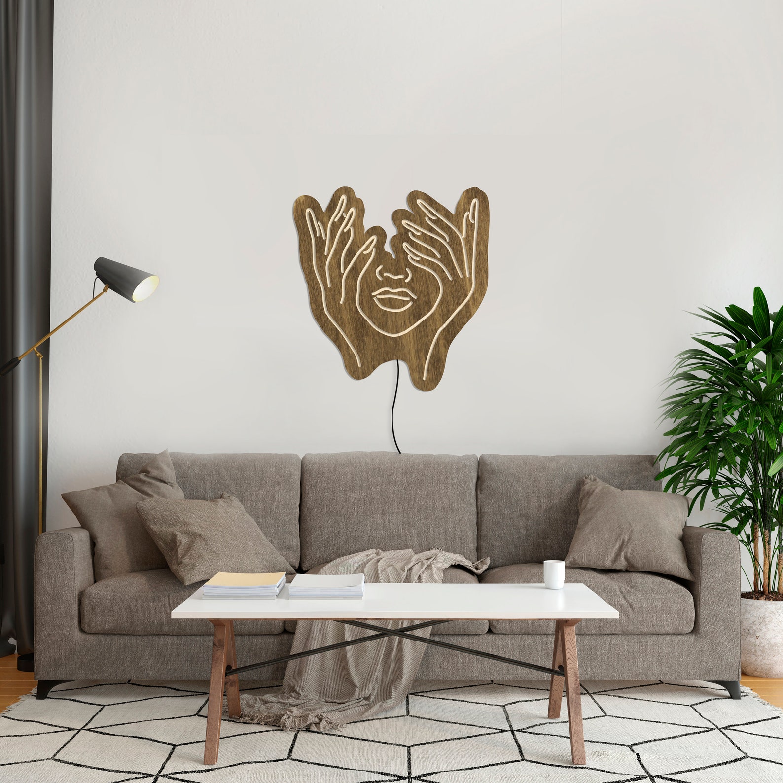 Face Neon Sign Face Led Sign Face Wall Light Face Led - Etsy