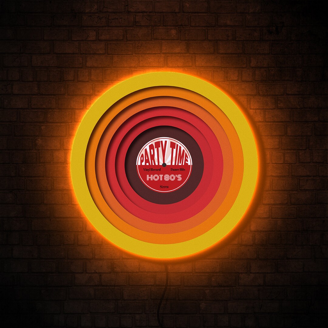 Vinyl Record Led Sign, Music Room Light Sign, Vinyl Record Wall Decor ...
