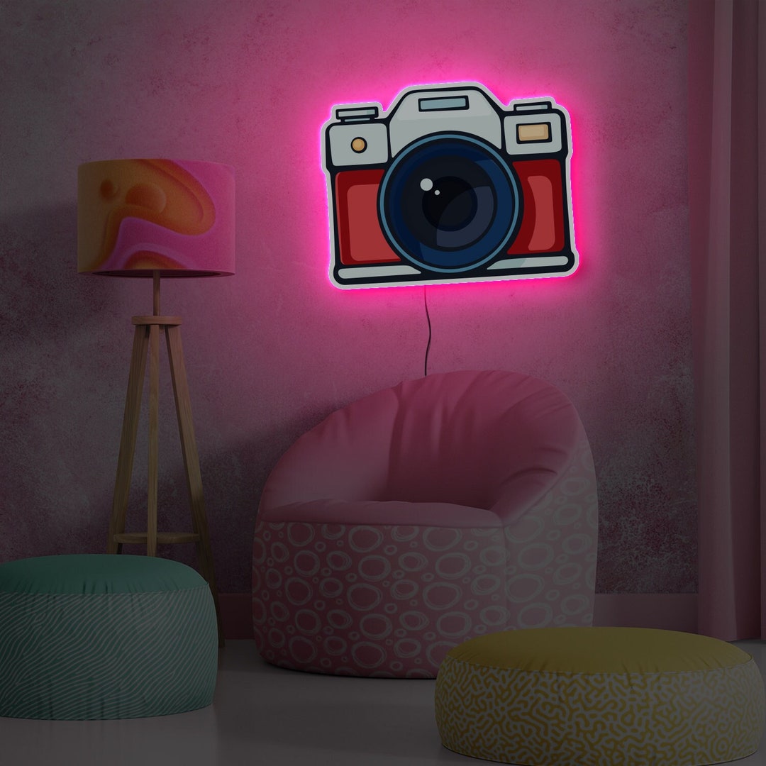Camera Led Sign, Camera Neon Sign, Photo Studio Led Sign, Photo Camera ...