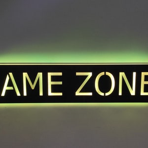 Game Zone Neon Sign, Game Room Led Sign, Gaming Zone Neon Sign, Gamer ...