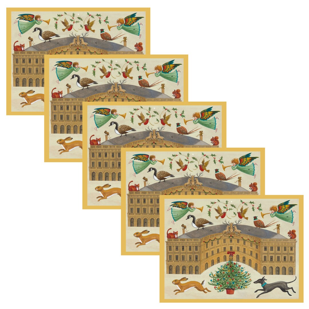 Bundle of 5 Crescent Advent Calendars | Folk Art | British Made ...