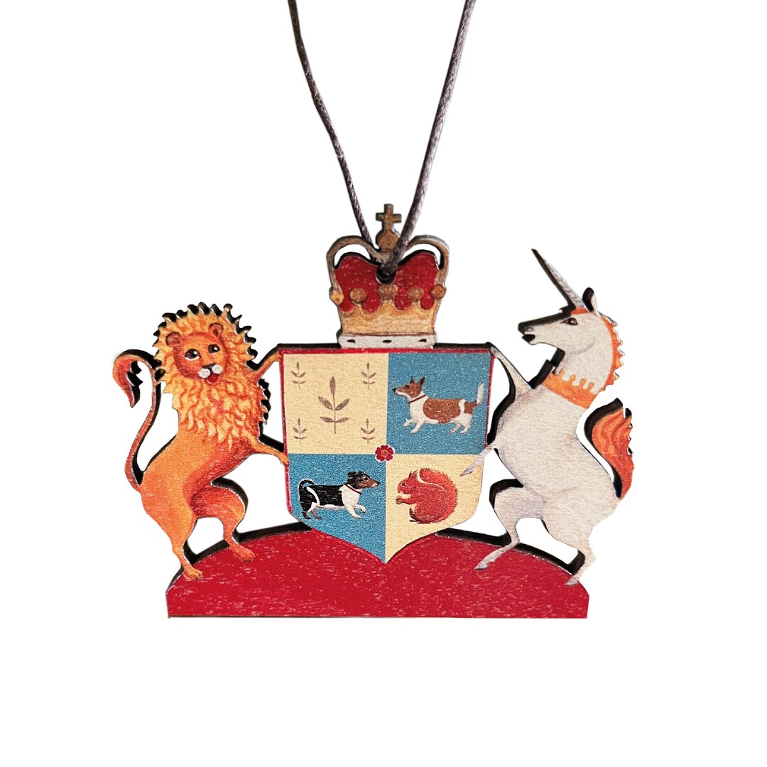 Double Sided and Printed Wooden Crest Decoration - Etsy