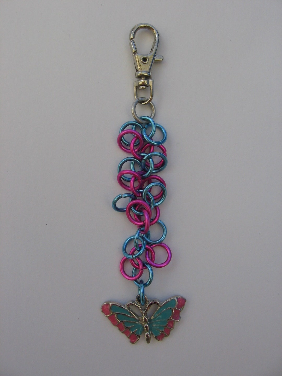 Butterfly Chainmail Bag Charm - Etsy