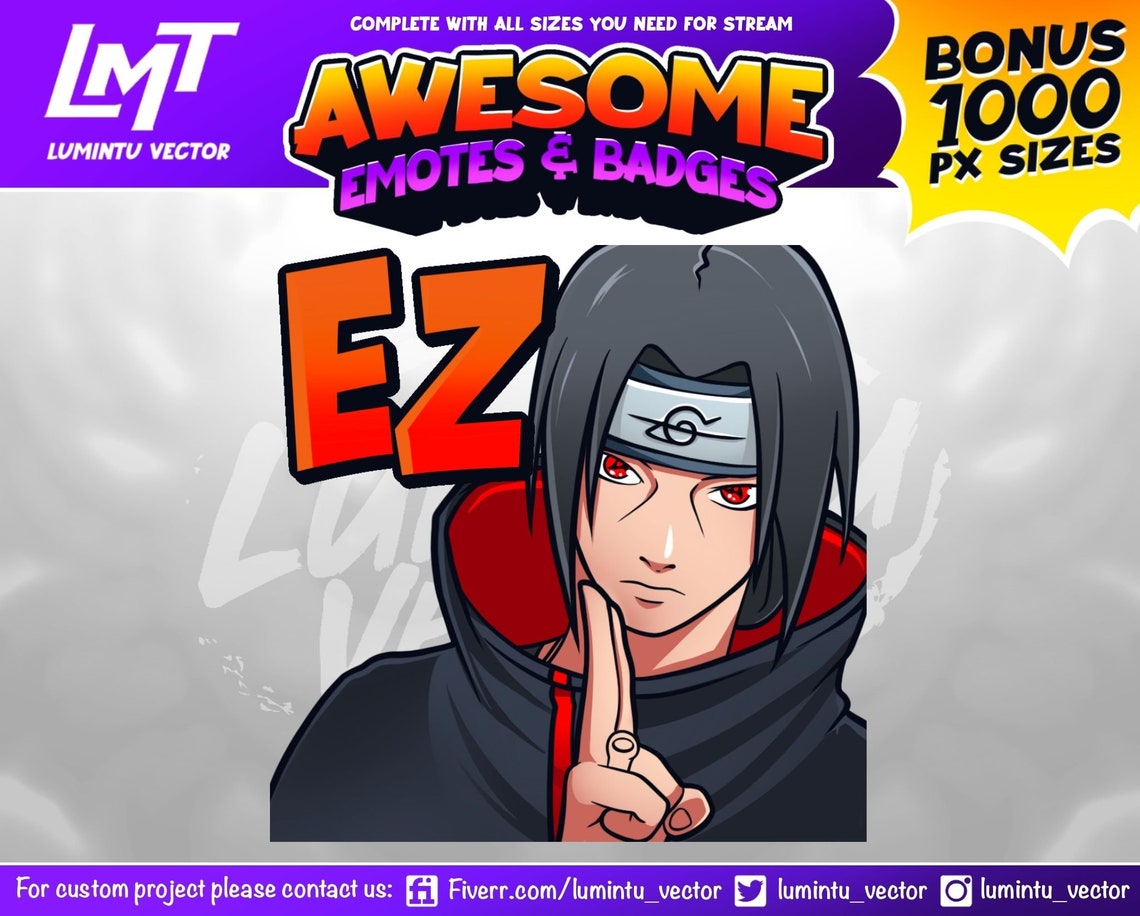 Akatsuki Twitch Emotes Naruto Twitch Emotes Anime Twitch | Etsy