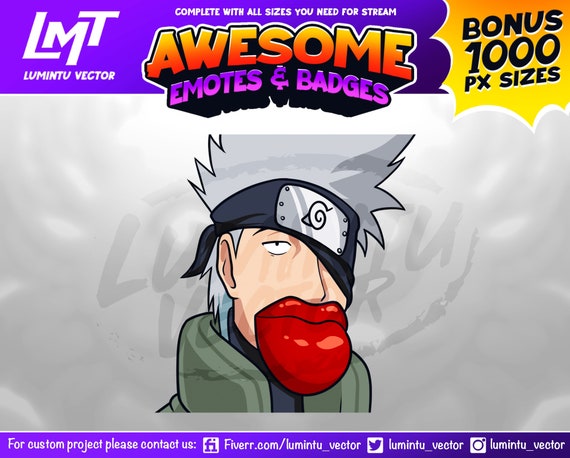 Chibi Naruto Twitch Emotes Kakashi Funny Face Twitch Emotes by Lumintu ...