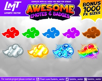 Twitch Cloud Badges | Etsy