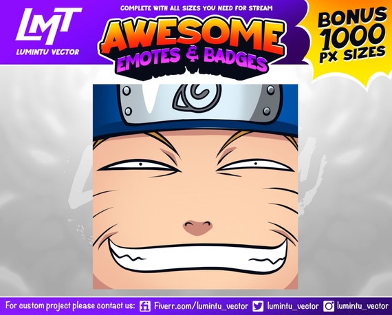 Chibi Naruto Twitch Emotes Kakashi Funny Face Twitch Emotes by Lumintu ...