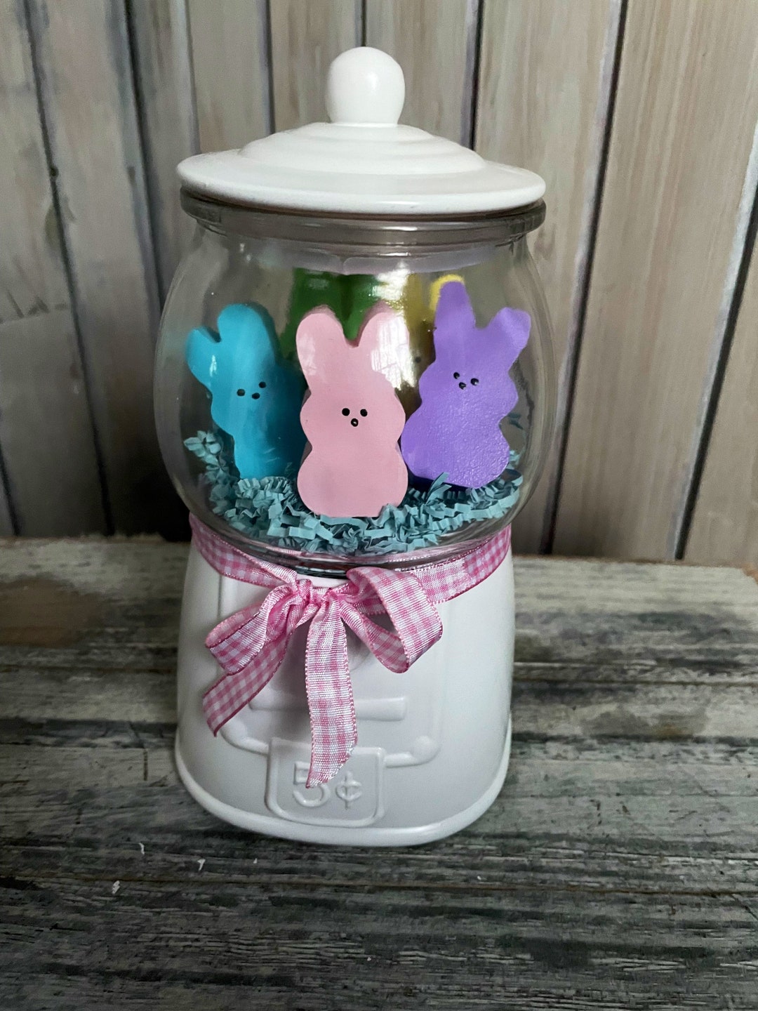 Mini Easter Peeps, Mini Wood Peeps, Bunny Peeps, Mini Bunny Tiered Tray ...