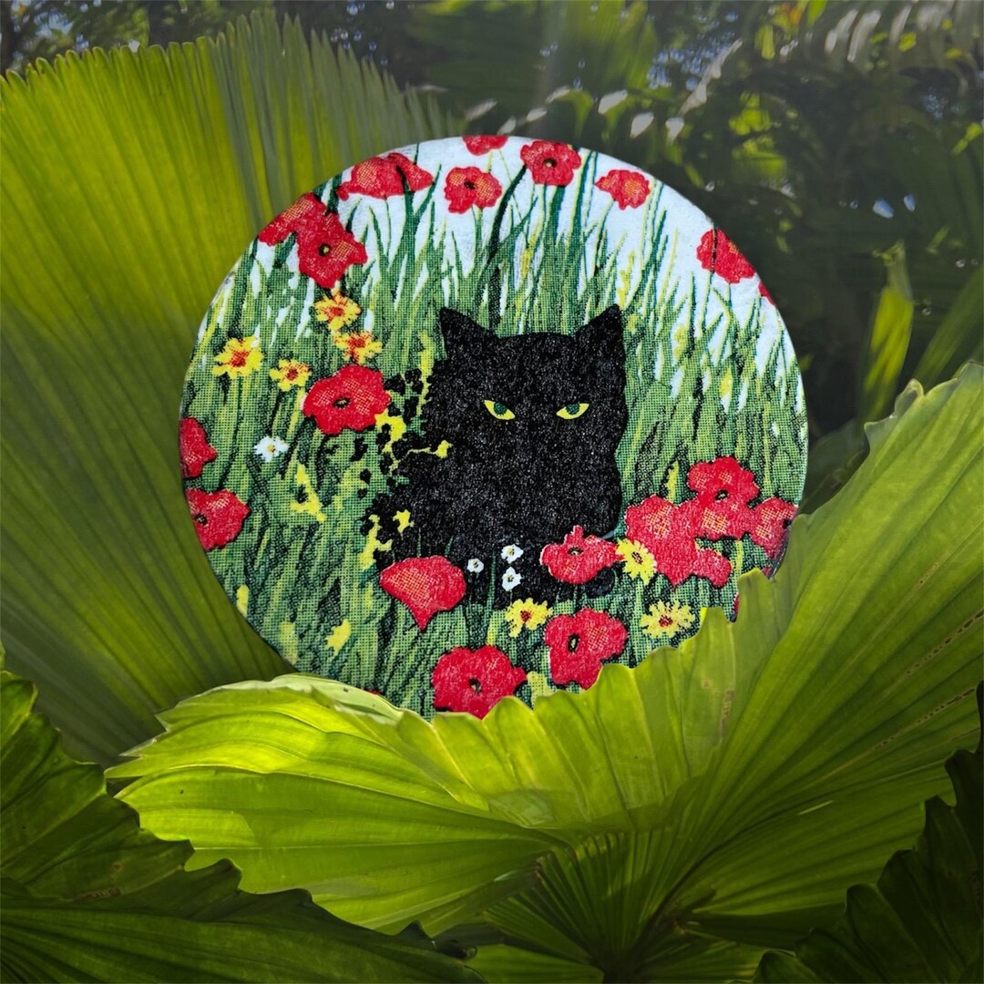 Black Cat Box, Trinket Box, Cat Lover Gift, Black Cat Decor, Decoupage ...