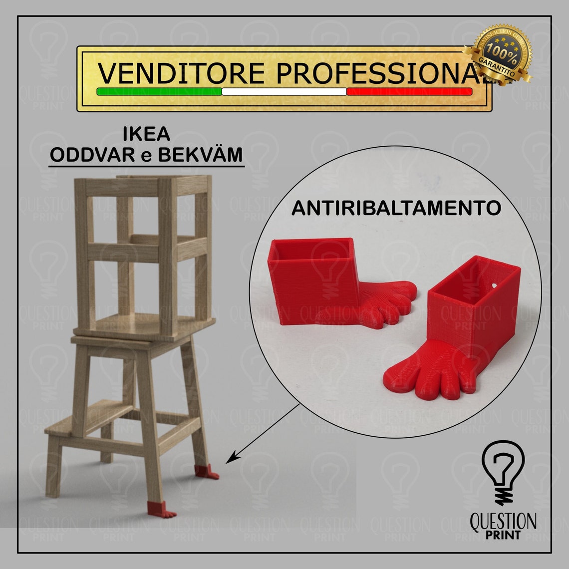 Anti-tip Feet for IKEA ODDVAR and BEKVÄM Tower Stool Child Safety ...