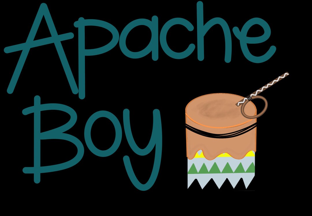 Apache Boy 3"x4" Clear Vinyl Sticker - Etsy