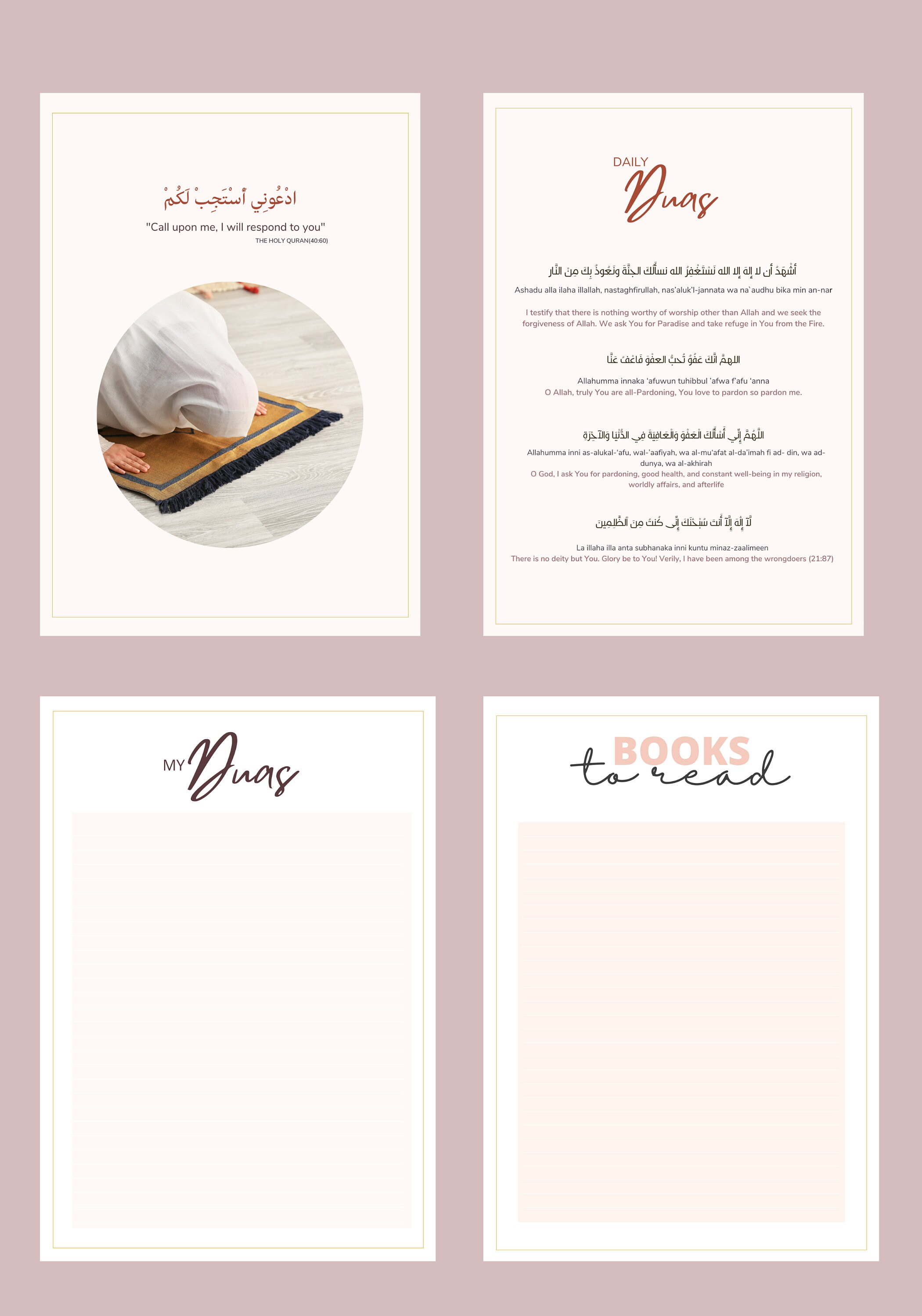 Ramadan Planner (printable - Instant Download PDF File ) | Ramadan ...