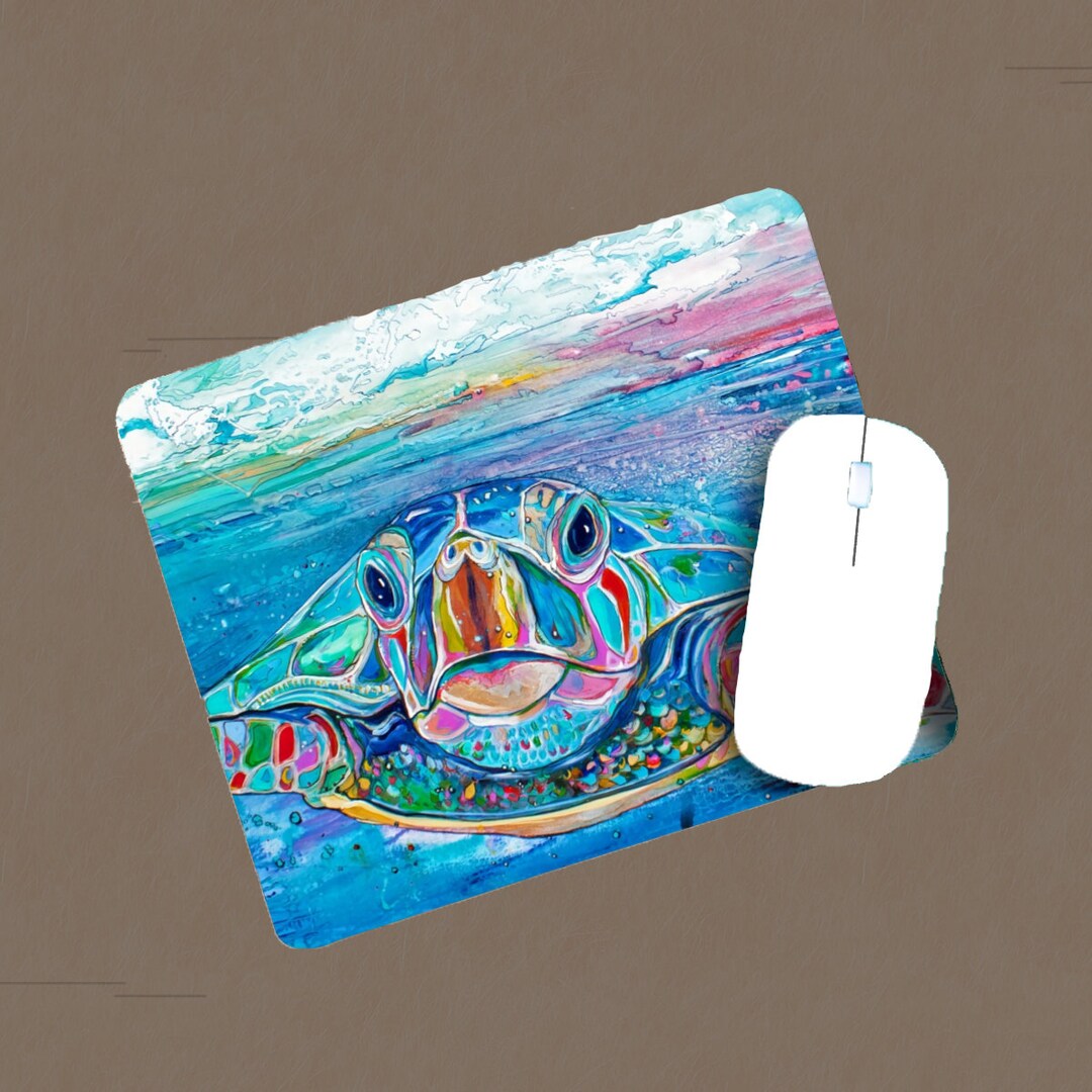 Sea Turtle Mouse Paddog Doodle Mouse Pad Cat Mouse Pad - Etsy