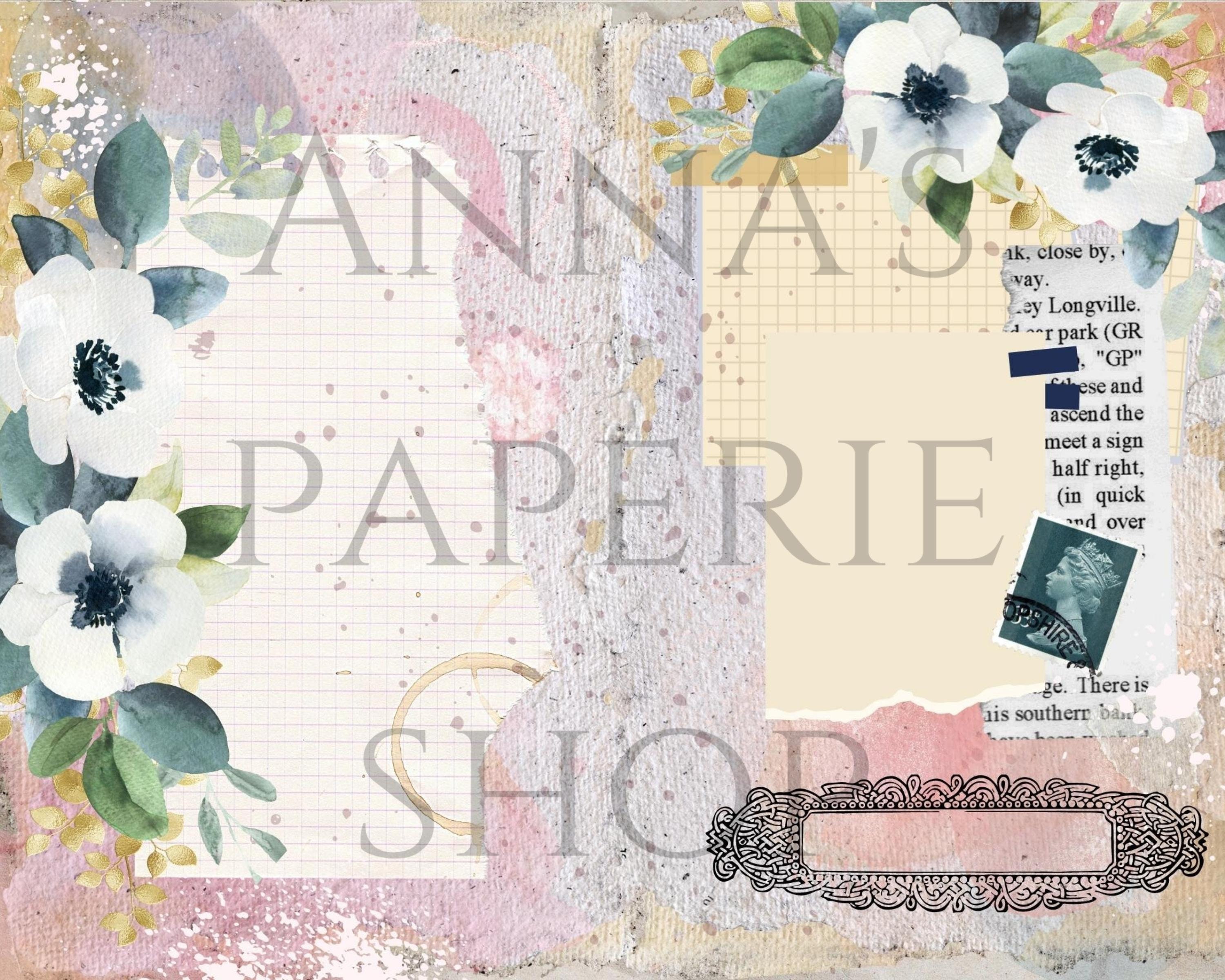 Junk Journal Kit Collage Papers Journal Pages Scrapbook - Etsy