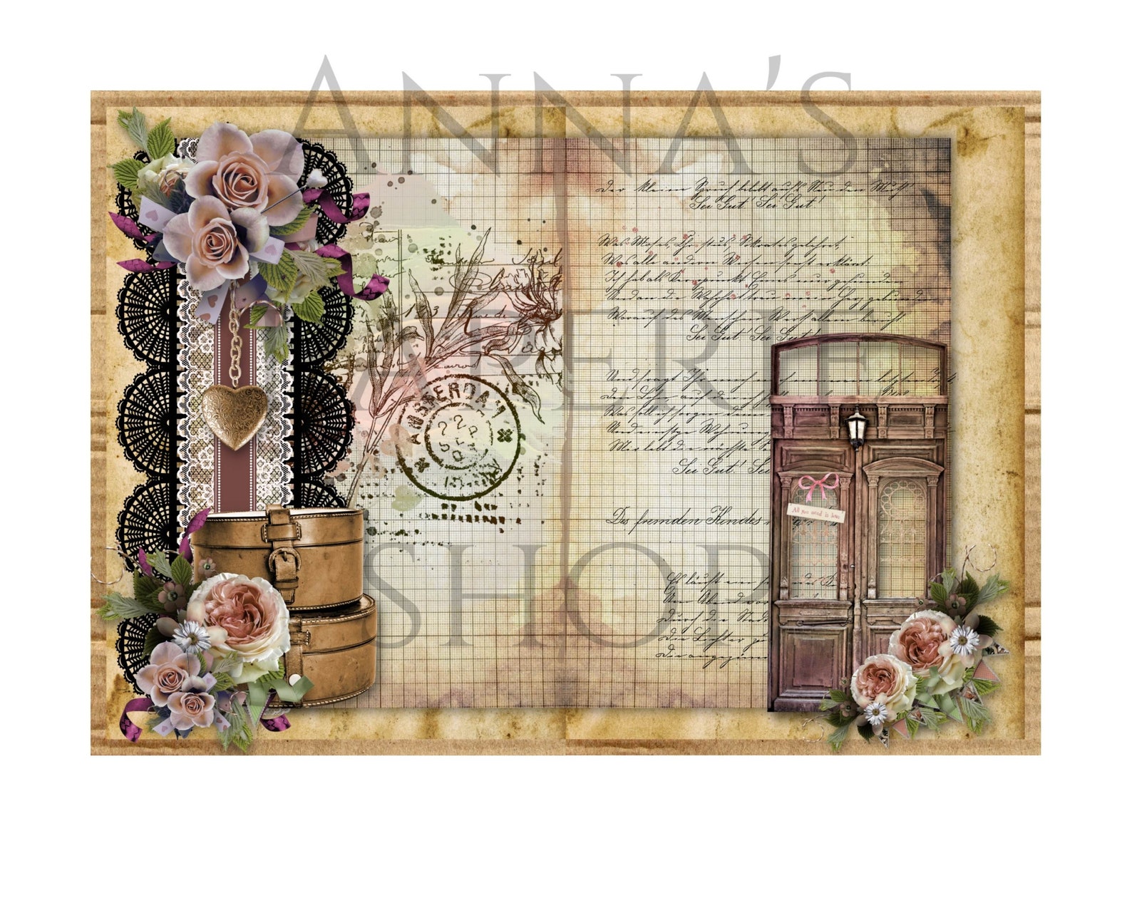 Junk Journal Printable Printable Papers Journal Pages | Etsy