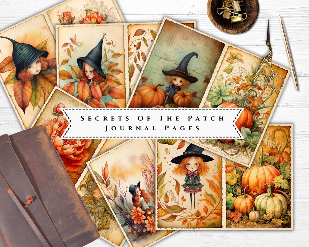 Fall Junk Journal Pages, Journal Printable Papers, Fall Journal Pages ...