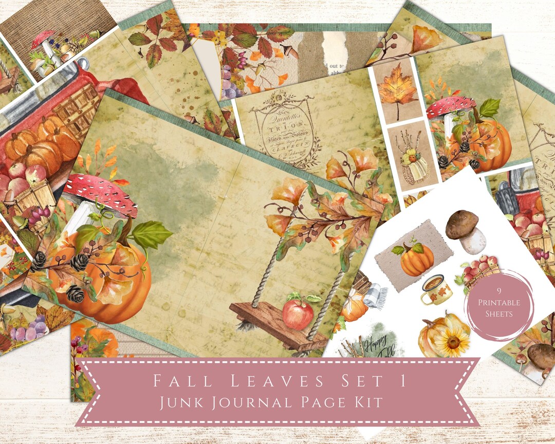 Junk Journal Printable Printable Ephemera Fall Junk Journal - Etsy UK