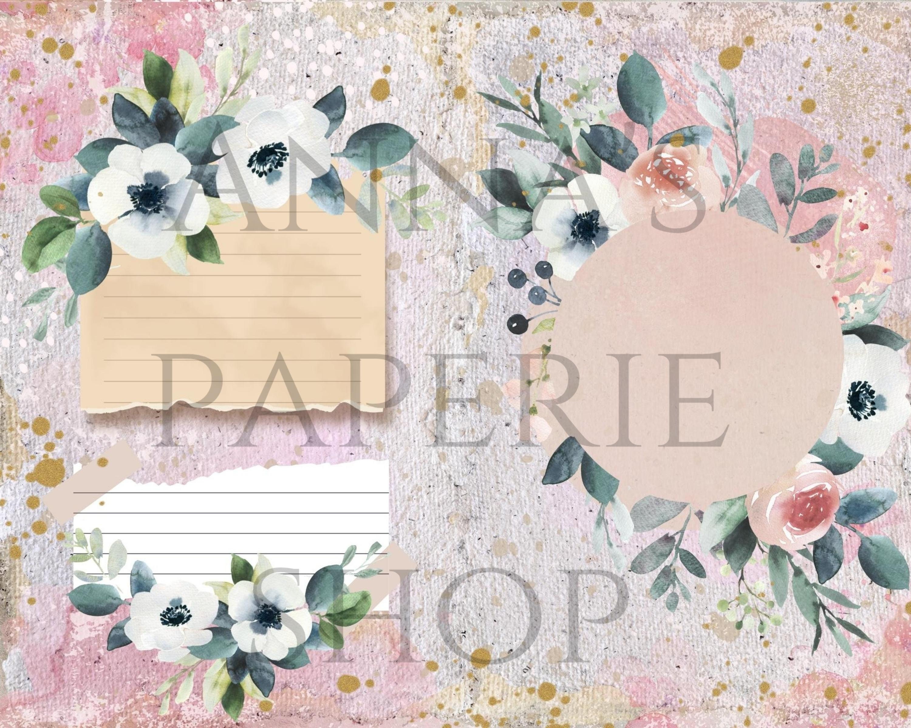 Junk Journal Kit Collage Papers Journal Pages Scrapbook - Etsy