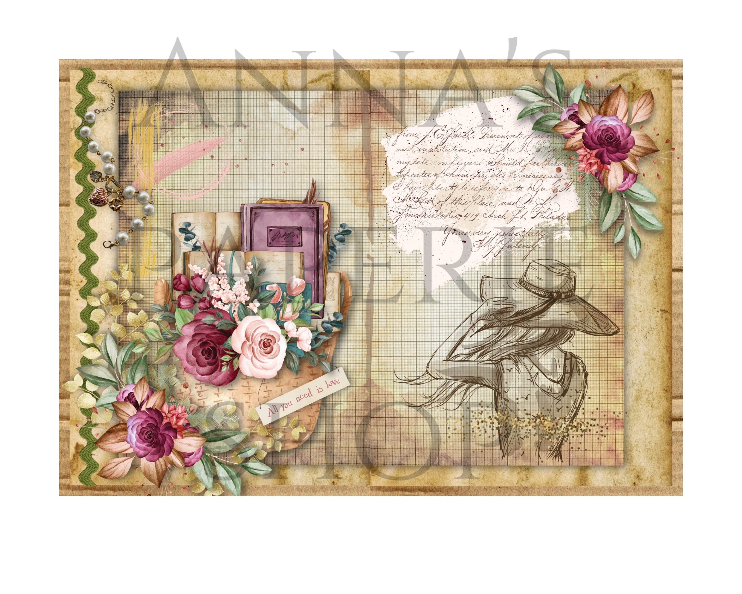 Junk Journal Printable Printable Papers Journal Pages | Etsy