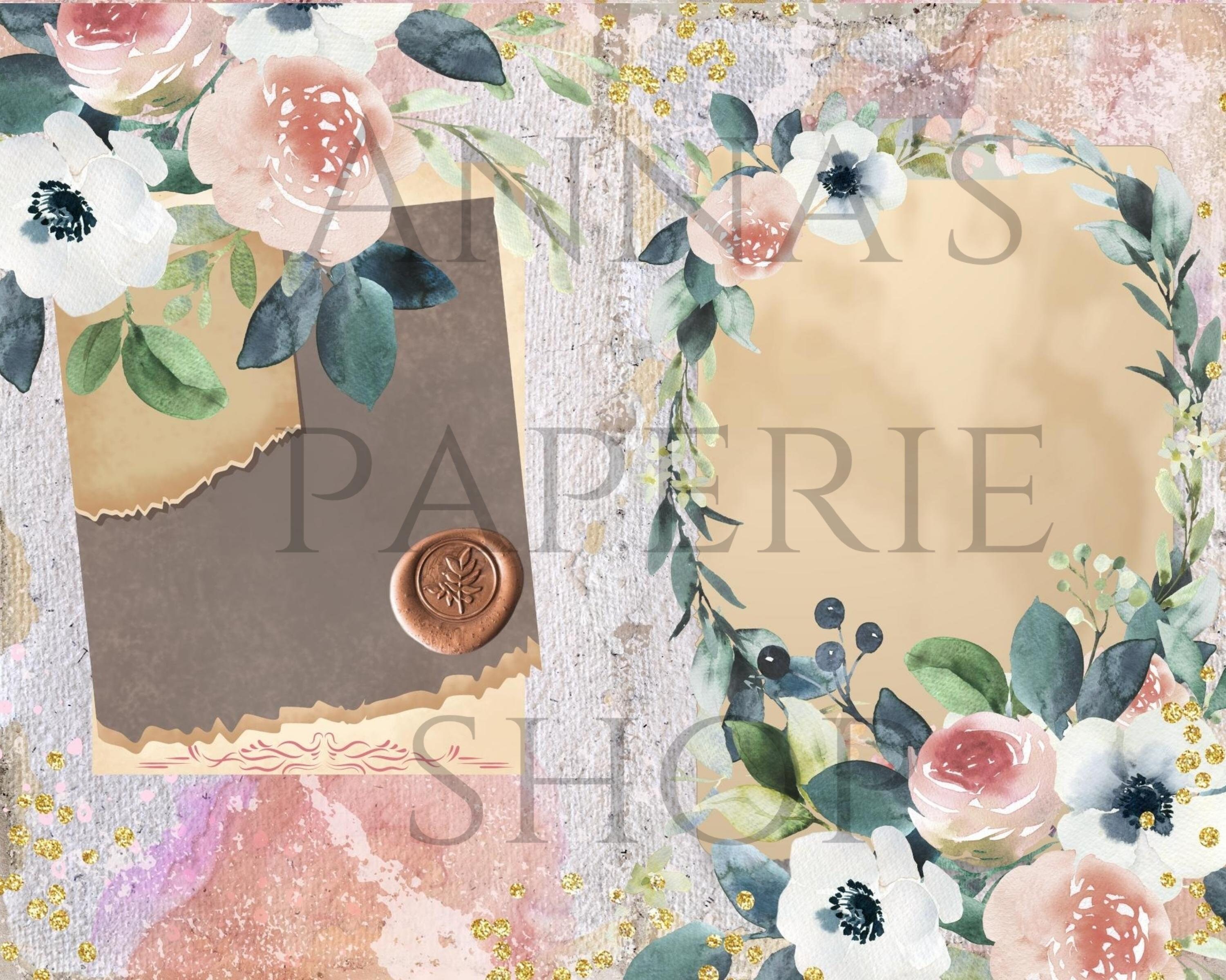 Junk Journal Kit Collage Papers Journal Pages Scrapbook - Etsy