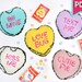 PDF Conversation Candy Heart Pattern Punch Needle Retro Valentine's Day ...