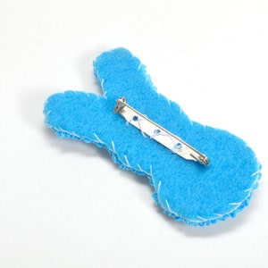 Choice of Peep Bunny Pin Punch Needle Embroidery Floss Pinback Fuchsia ...