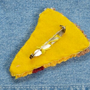 Pepperoni Pizza Slice Junk Food Pin Punch Needle Embroidery Floss ...