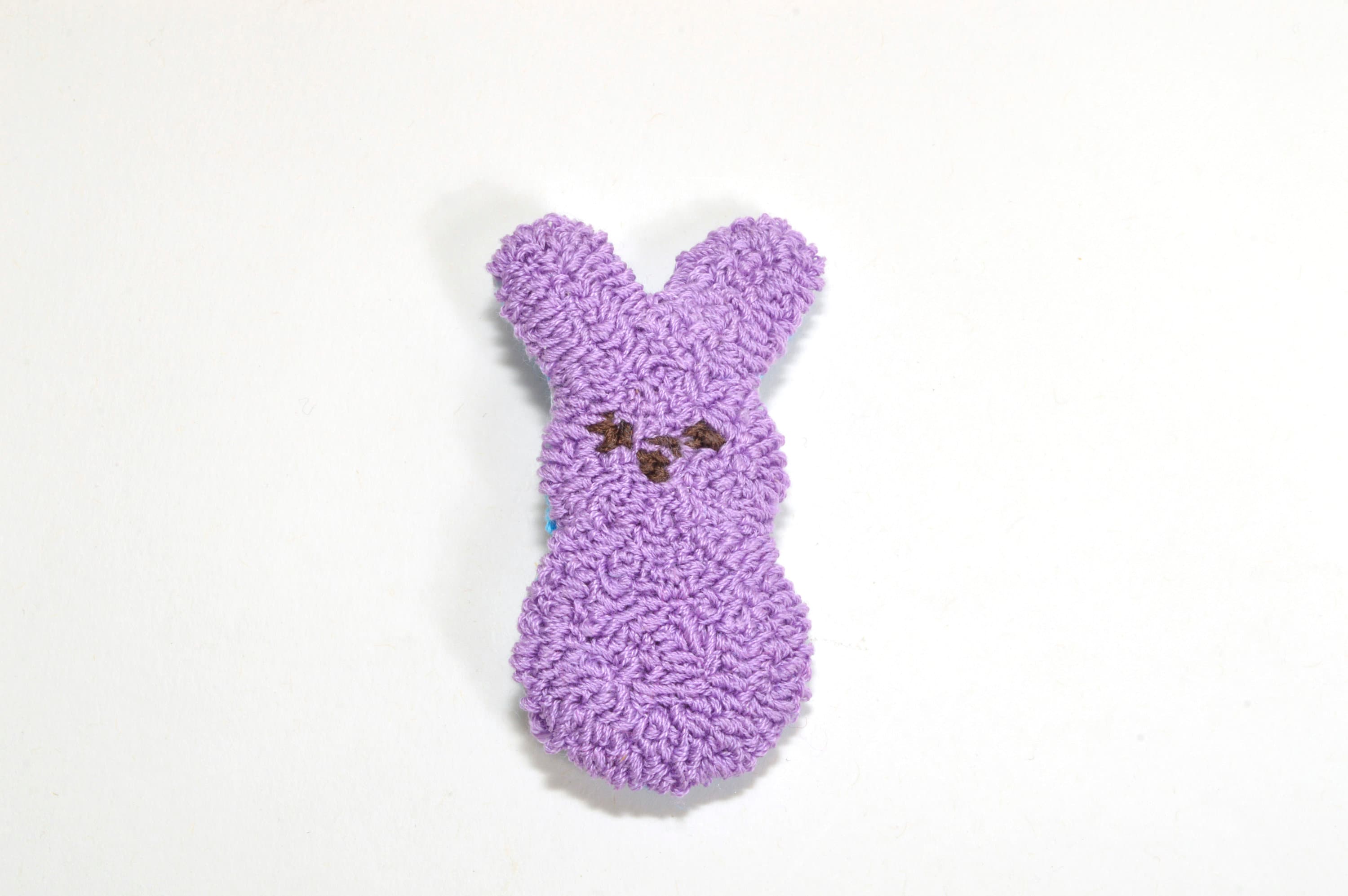 Choice of Peep Bunny Pin Punch Needle Embroidery Floss Pinback Fuchsia ...