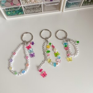 Y2k Beaded Keychain 90s 2000s Aesthetic Lanyard Key Charm Accessory ...
